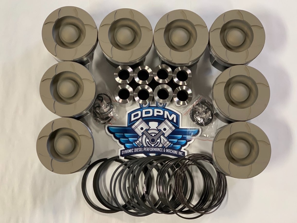 6.0L Powerstroke Diesel Piston Set Ceramic Coated – Dynamic Diesel 60