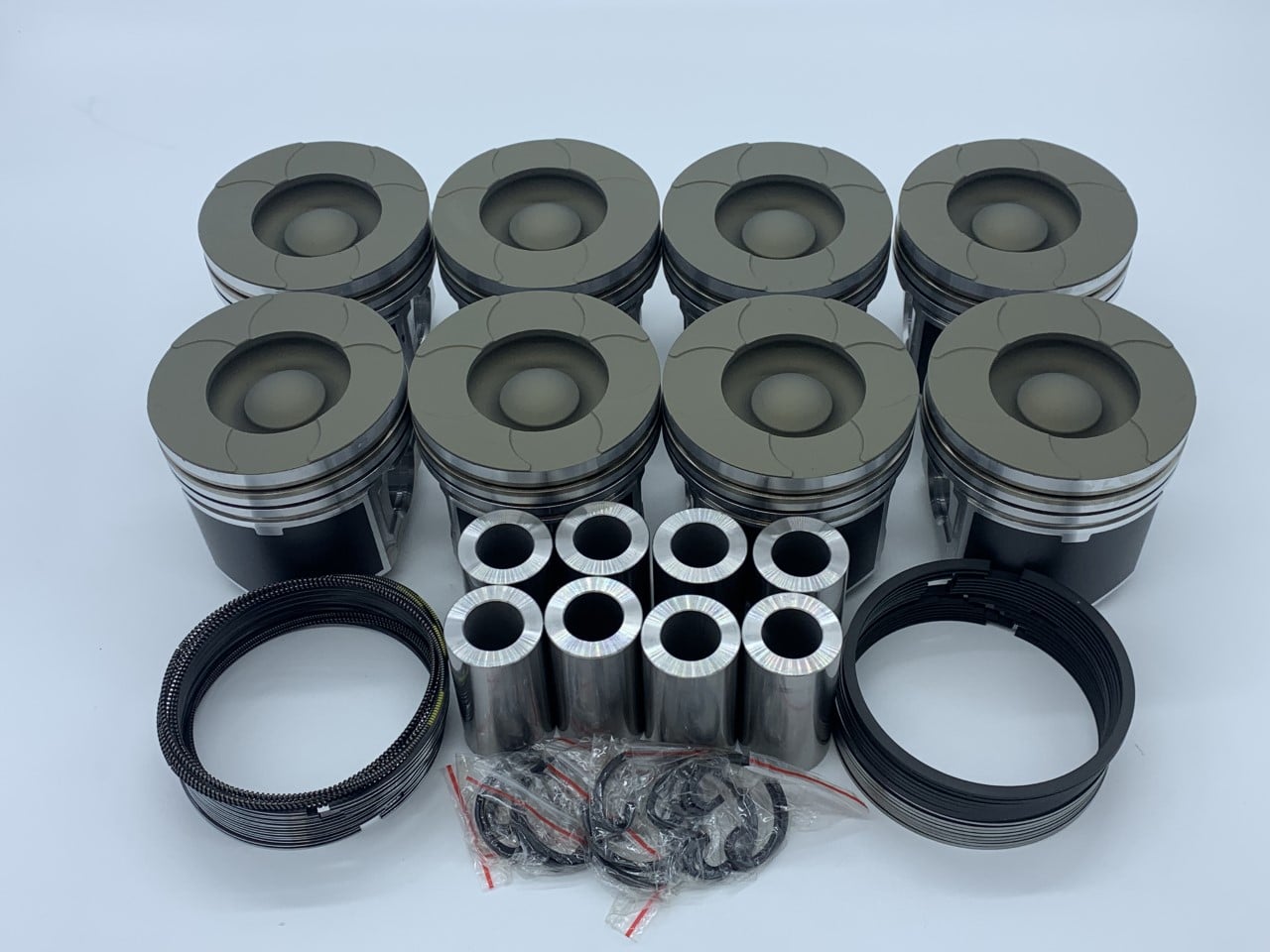 6.0L Powerstroke Diesel Piston Set Flycut & Coated | Dynamic Diesel 60