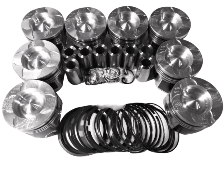 6.0L Powerstroke Diesel with the Mahle Fly Cut Piston Set